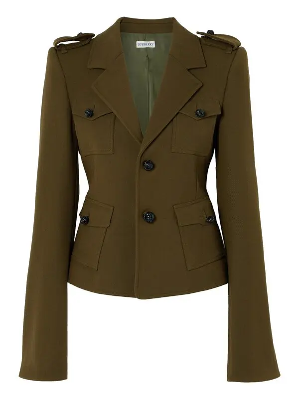 Burberry Twill Jacket - Green