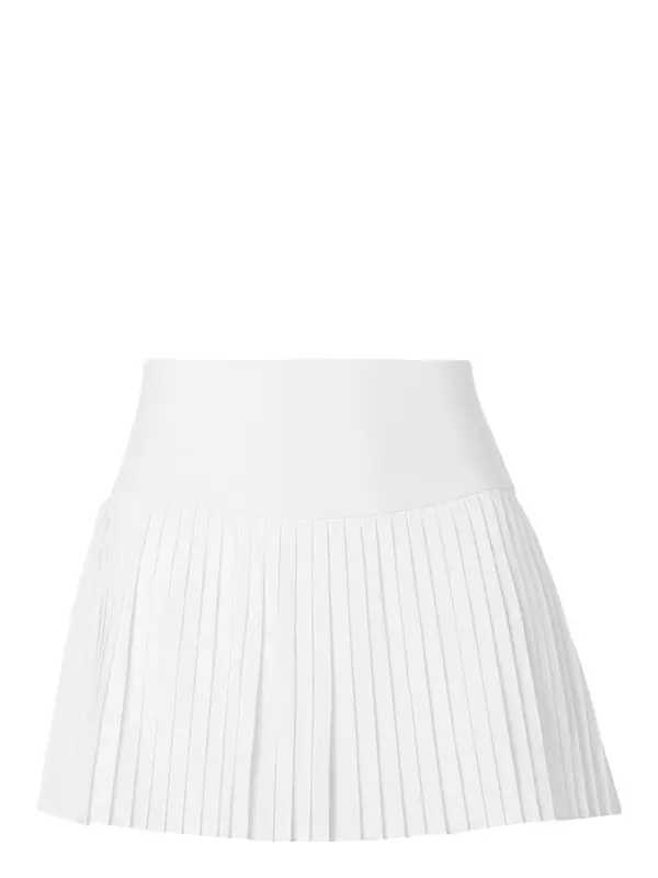 Alo Yoga Grand Slam Pleated Airlift Tennis Skirt - White