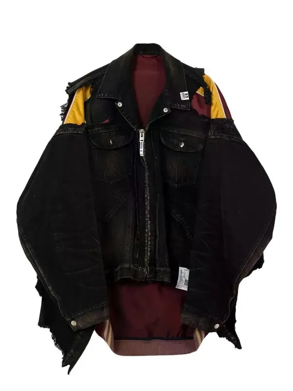 Mihara Yasuhiro Layered Denim Jacket - Black
