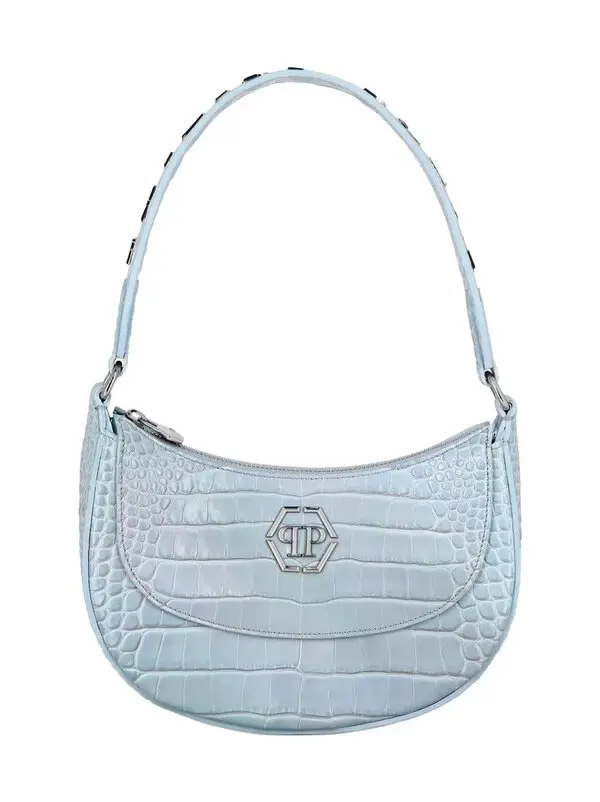 Philipp Plein Croco-printed Tote Bag - Blue