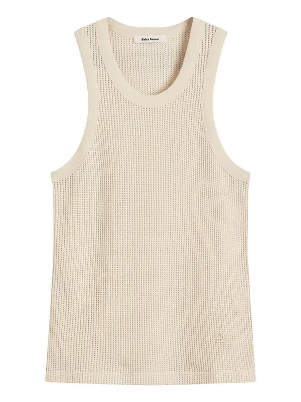 WALES BONNER Groove Tank Top - Ivory