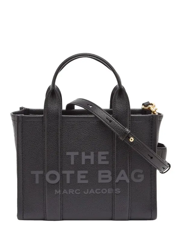 Marc Jacobs Leather Mini Tote Bag - Black