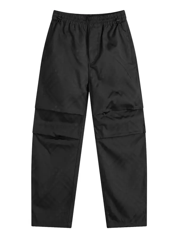 Burberry Bias Check Nylon Cargo Trousers - Black Ip Check