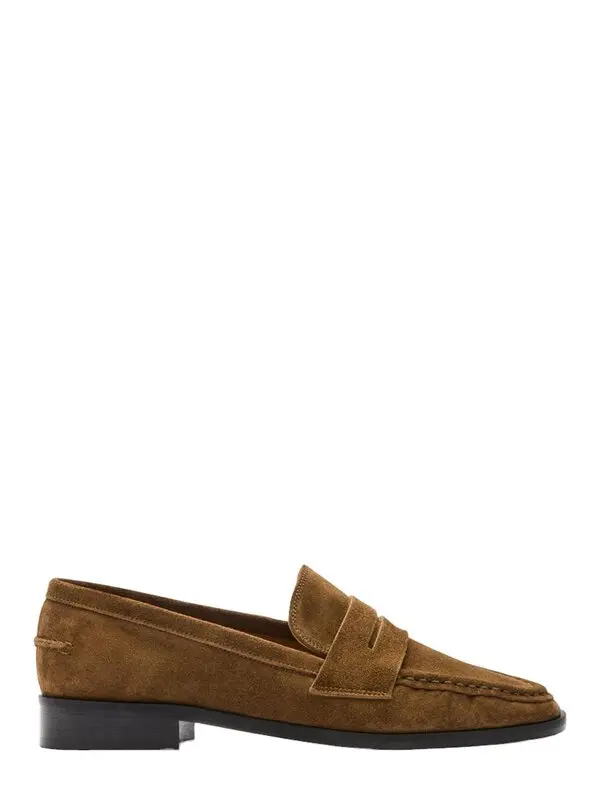 ATP ATELIER Airola Suede Loafers - Cannella