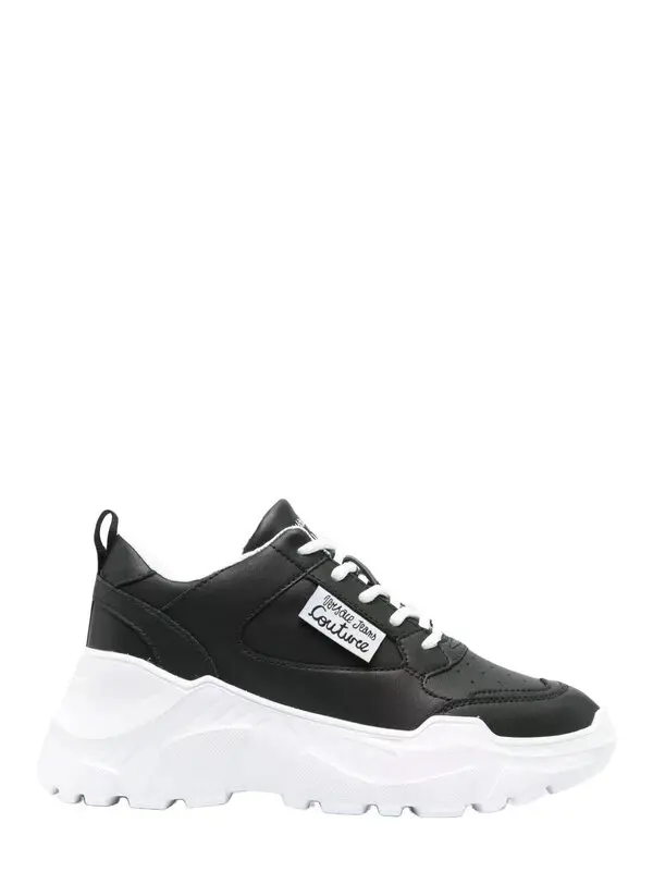 Versace Panelled Sneakers - Black