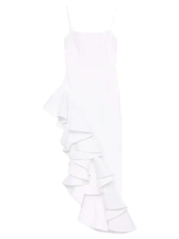 Giuseppe Di Morabito Ruffled Maxi Dress - White
