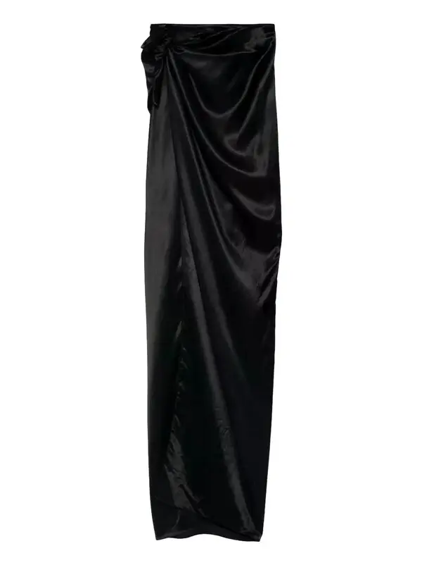 Balenciaga Wrap Maxi Skirt - Black