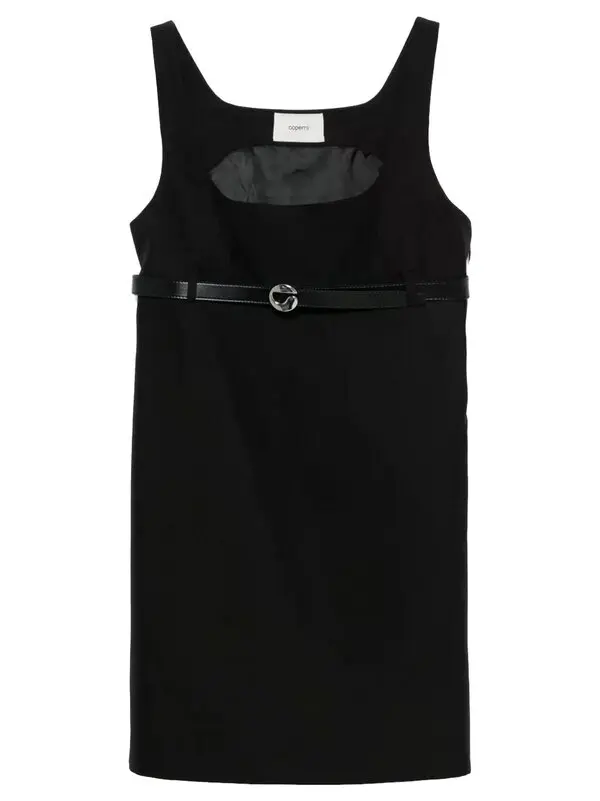 Coperni Belted Mini Dress - Black