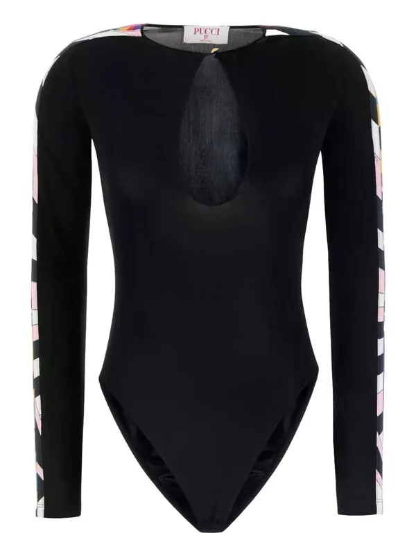Emilio Pucci Cut-out Bodysuit - Black