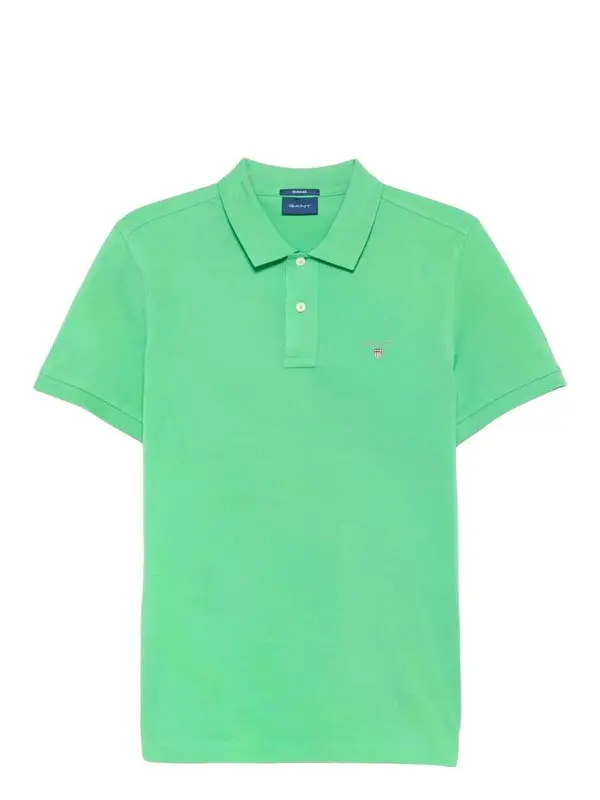 Gant Logo-embroidered Polo Shirt - Green