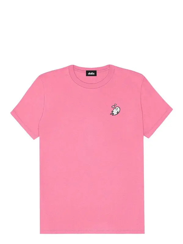 DALIX Heartly Ghost Tee - Charity Pink