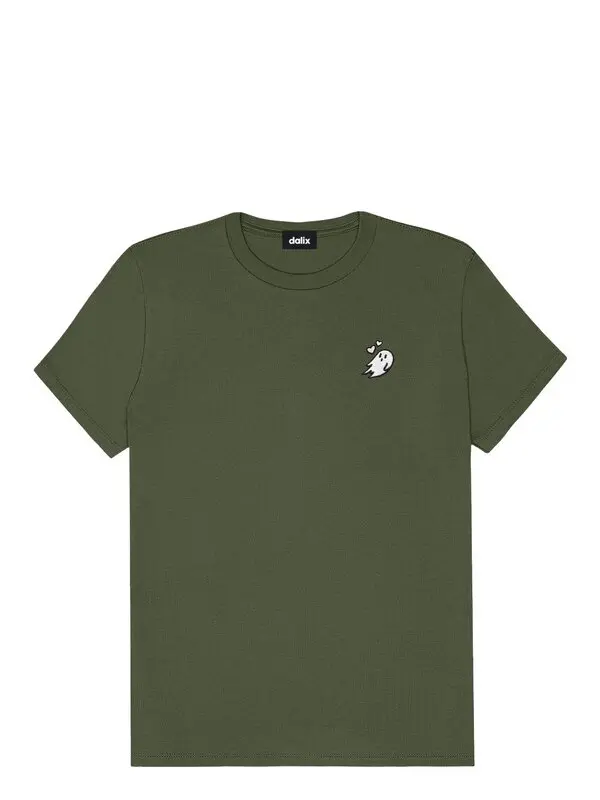 DALIX Heartly Ghost Tee - Military Green