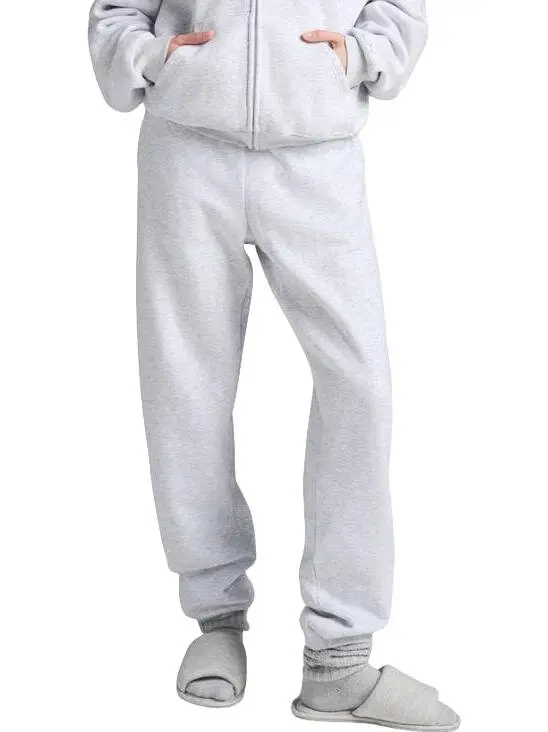 SKIMS Cotton Fleece Blend Classic Joggers - Light Heather Grey