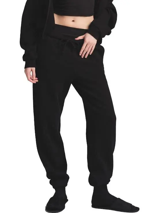 SKIMS Cotton Fleece Blend Classic Joggers - Onyx