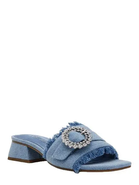 Anne Klein Nahla Slide Sandal - Denim