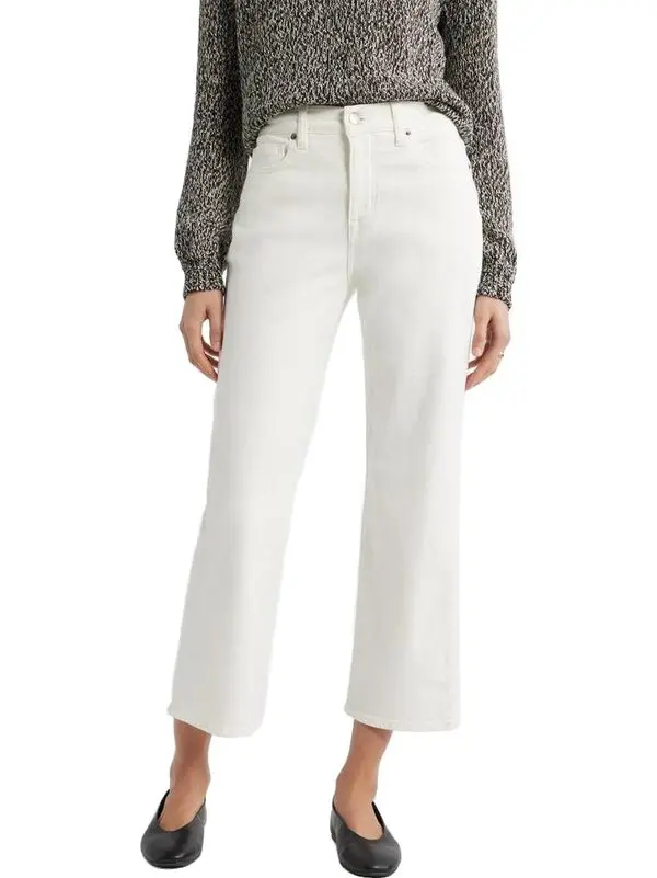 Nordstrom High-waist Crop Straight Leg Jeans - Virginia Wash