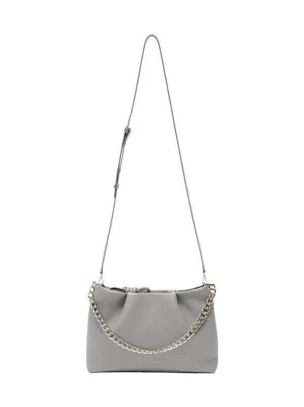 ESIN AKAN 3-in-1 Midi Richmond Leather Crossbody Bag - Grey