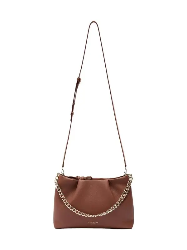 ESIN AKAN 3-in-1 Midi Richmond Leather Crossbody Bag - Nutshell