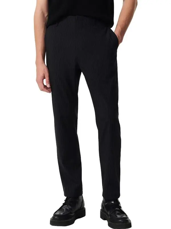 Rag & Bone Lennon Pinstripe Trousers - Black