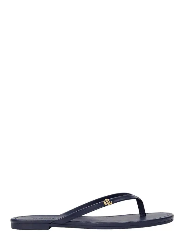 Ralph Lauren Leather Flip-flop - Refined Navy
