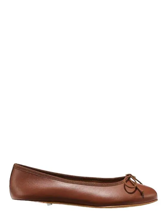 MARGAUX LONNBERG Demi Flat - Cognac Nappa