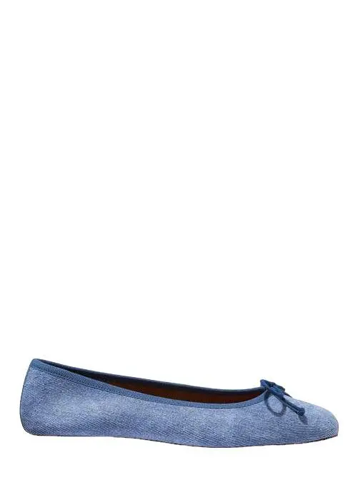 MARGAUX LONNBERG Demi Flat - Denim Suede