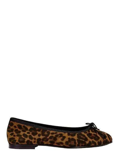 MARGAUX LONNBERG The Demi Flat - Leopard Suede