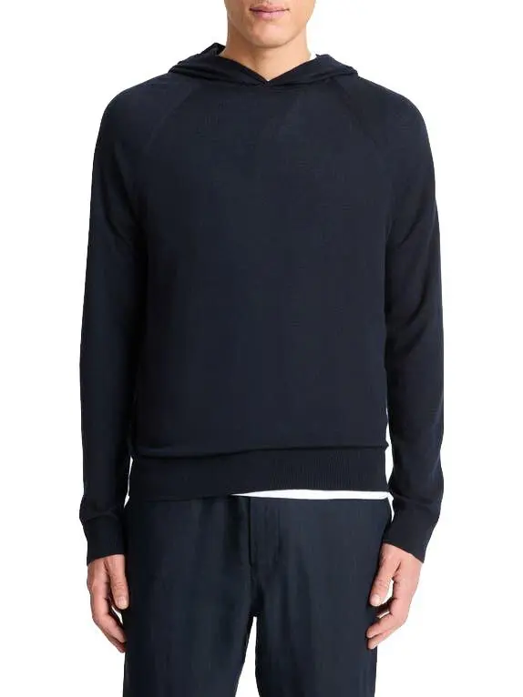 Vince Wool & Cashmere Hooded Sweater - Coastal
