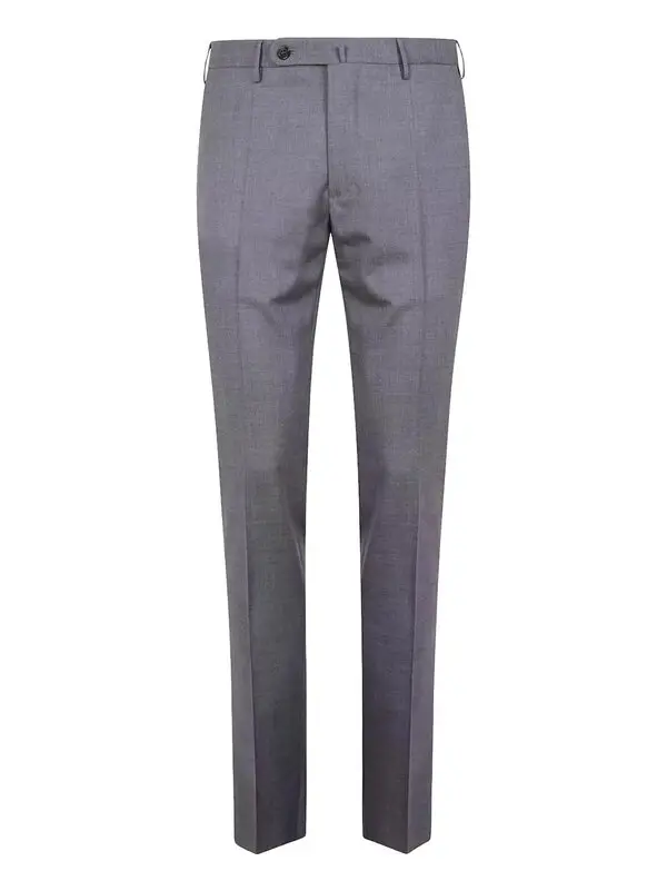 Incotex Mélange-effect Trousers - Grey