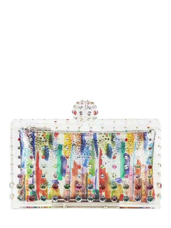 AQUAZZURA Tequila Clutch - White