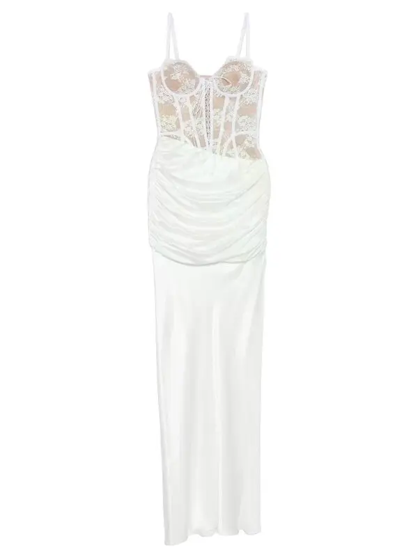 Giuseppe Di Morabito Satin Gown - White