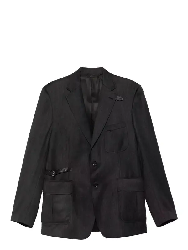 Brioni Single-breasted Blazer - Grey