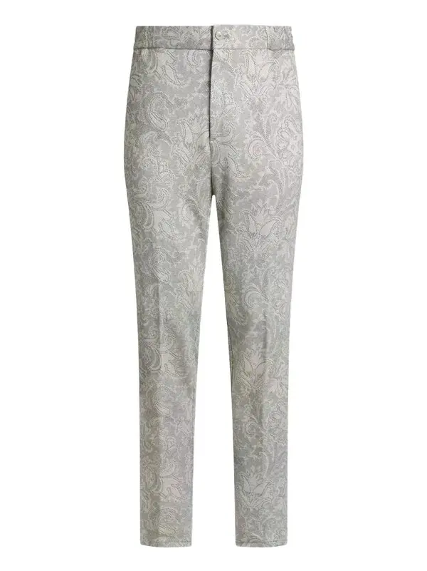 Etro Jacquard Trousers - Grey