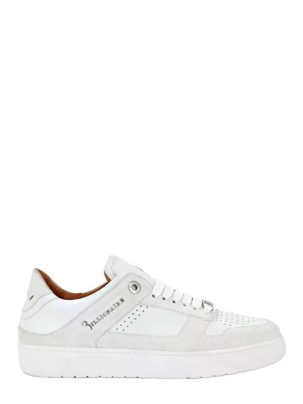 BILLIONAIRE Suede Low-top Sneakers - White