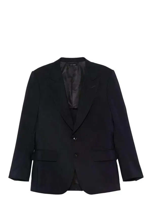 TOM FORD Wool Blazer - Blue