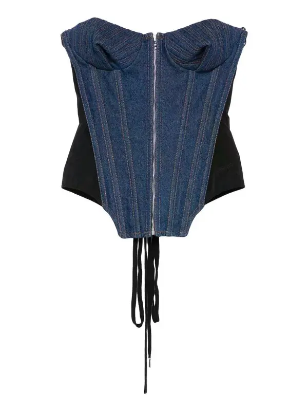 Jean Paul Gaultier Denim Corset - Blue
