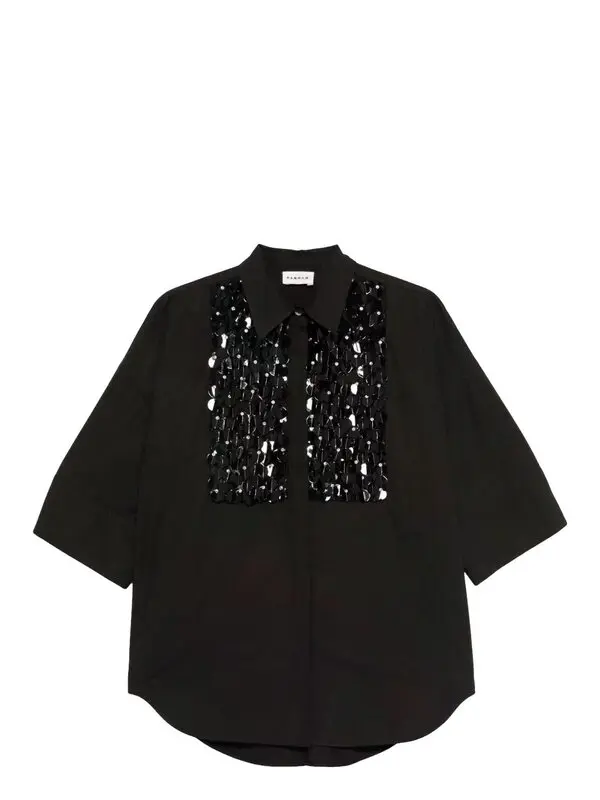 P.a.r.o.s.h Paillette-embellished Shirt - Black