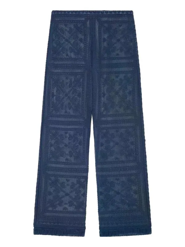 Alanui Kiss The Book Trousers - Blue