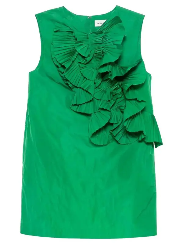 P.a.r.o.s.h Pimpy Mini Dress - Green