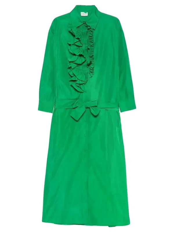 P.a.r.o.s.h Pimpy Maxi Dress - Green