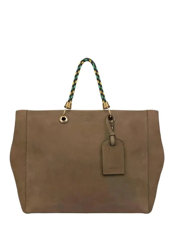 Moschino Debossed Tote Bag - Green