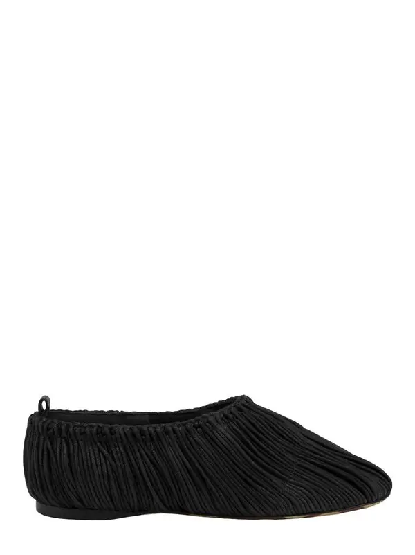 Moschino Cotton-blend Ballerina Shoes - Black