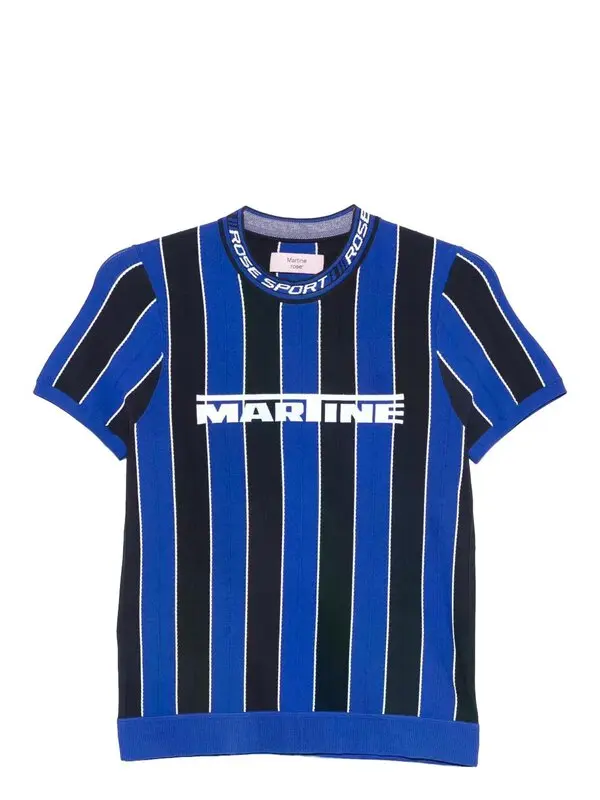 Martine Rose Logo-print T-shirt - Blue