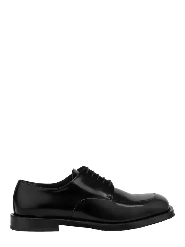 Moschino Leather Oxford Shoes - Black