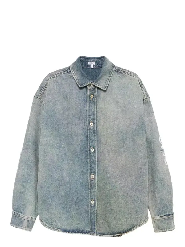 Loewe Anagram Denim Shirt - Blue