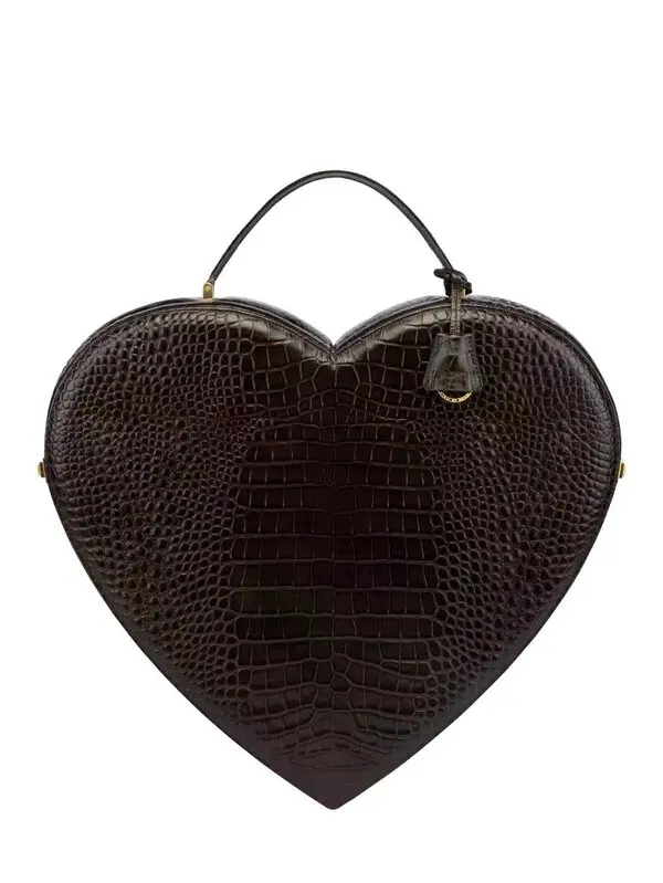 Moschino Heart-shape Tote - Brown