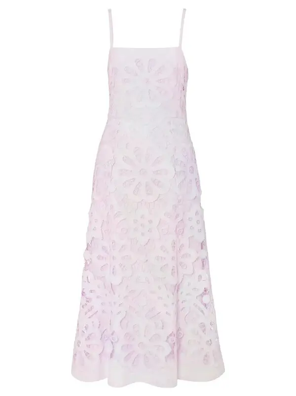 TEMPERLEY LONDON Guinevere Midi Dress - Pink