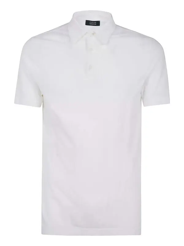 ZANONE Jersey Polo Shirt - White