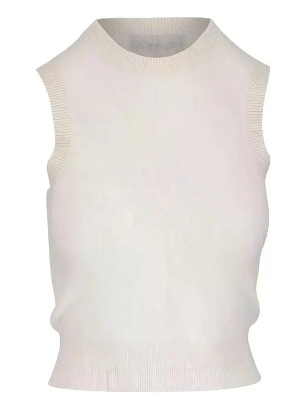 NILI LOTAN Crew-neck Vest - White