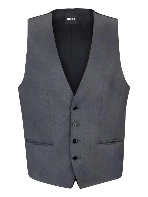 BOSS Tailored Waistcoat - Grey